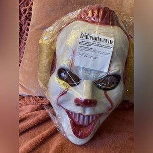 Holiday | Halloween Cosplay Horror Clown Mask Wig Fur Pvc Mask | Poshmark
